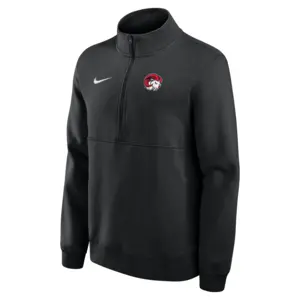 Nike Winston-salem State Rams Club Fleece Half-zip Top - Black