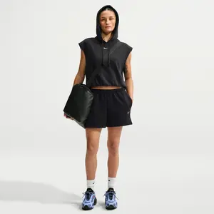 Nike Studio Fleece Lightweight Mid-rise Shorts - Black