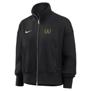 Nike College Phoenix Fleece Track Jacket - Black