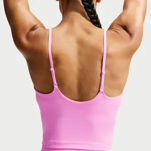 Nike One Medium-support Padded Adjustable Sports Bra Tank Top - Pink