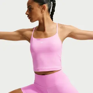 Nike One Medium-support Padded Adjustable Sports Bra Tank Top - Pink