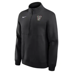 Nike Mississippi Valley State University Delta Devil Club Half-zip Fleece Top - Black