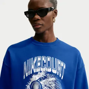 Nike Studio Fleece Medium Weight Oversized Graphic Crew