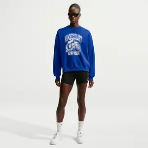 Nike Studio Fleece Medium Weight Oversized Graphic Crew