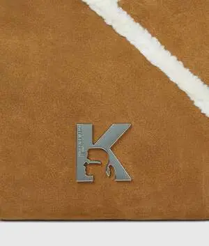 KL JEANS Geo Suede Small Tote Bag