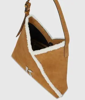 KL JEANS Geo Suede Small Tote Bag