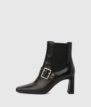 Karl Lagerfeld Kati Buckle Chelsea Boots - Black