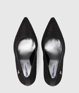 Karl Lagerfeld Sarabande Gemstone Mesh Heels