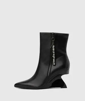 Karl Lagerfeld Waverly Midi Zip Boots - Black Mono