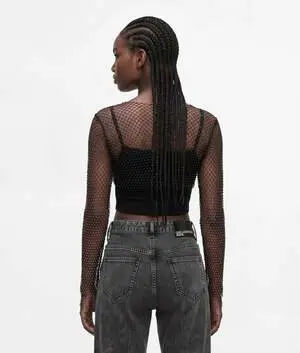 Karl Lagerfeld Chainmail Mesh Top