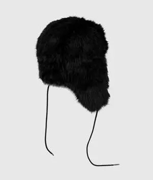 Karl Lagerfeld Monogram Faux-fur Trapper Hat