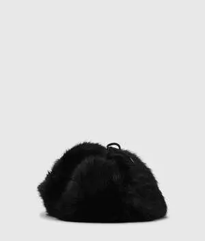 Karl Lagerfeld Monogram Faux-fur Trapper Hat