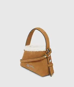 KL JEANS Geo Suede Mini Crossbody Bag