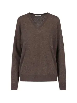 THE ROW Cashmere Phora Sweater - Brown