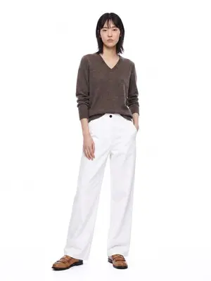 THE ROW Cashmere Phora Sweater - Brown