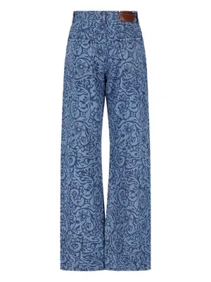 Dries Van Noten Printed Straight Jeans