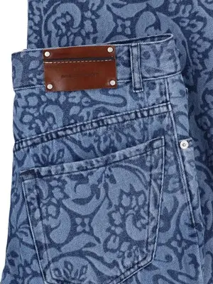 Dries Van Noten Printed Straight Jeans