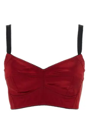 Dolce & Gabbana Bustier Top With Stitching