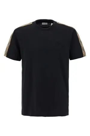 Burberry Check Tape T-shirt - Black