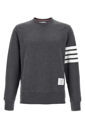 Thom Browne Classic Loopback 4-bar' Sweatshirt - Gray