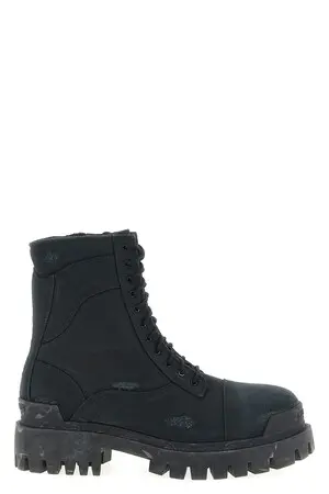 Balenciaga Combat Strike' Boots - Black