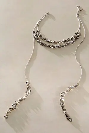 Free People Solana Lariat Necklace - Silver
