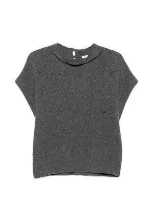 Brunello Cucinelli Sleeveless Sweater - Gray