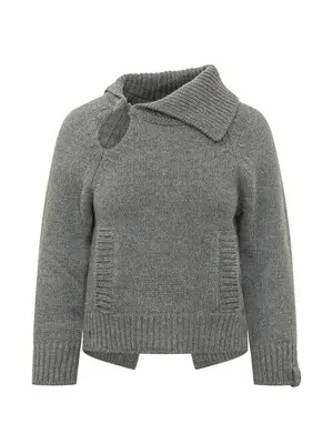 Victoria Beckham Maglia Com Colletto - Gray