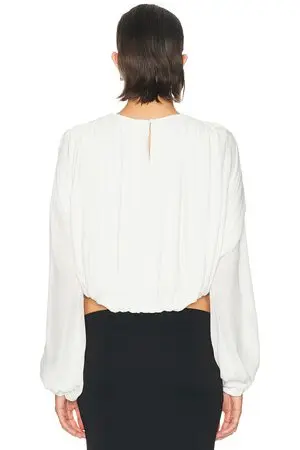 Simkhai Frida Long Sleeve Top - Ivory