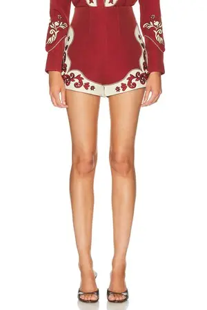 ALEMAIS Duke Embroidered Short