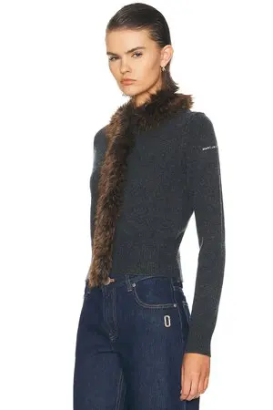 Marc Jacobs Faux Fur Lined Cardigan