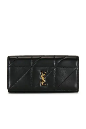 Saint Laurent Large Flap Wallet - Nero