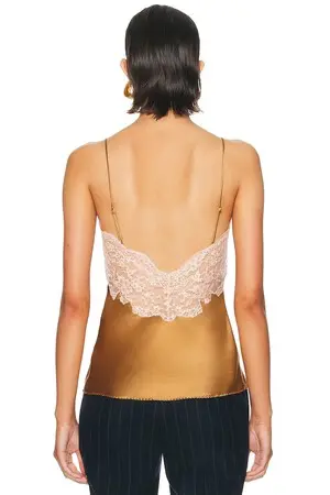 Saint Laurent Silk Lace Camisole Top
