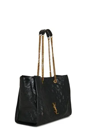 Saint Laurent East West Niki Shopping Bag - Black