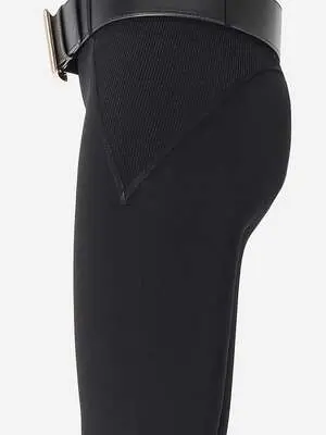 SELF-PORTRAIT Stretch Viscose Blend Leggings