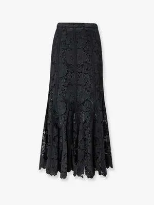 SELF-PORTRAIT Lace Midi Skirt