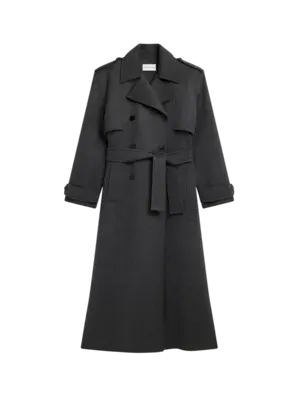 THE FRANKIE SHOP Nikola Wool And Cashmere Blend Coat - Grey