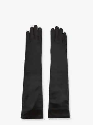 THE FRANKIE SHOP Veneto Leather Gloves - Nero