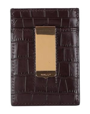 Bally Cardholder Burgundy Leather - Red