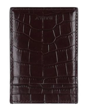 Bally Cardholder Burgundy Leather