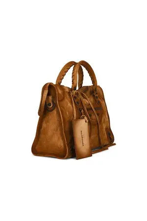 Balenciaga Le City Medium Bag In Brown - Camel