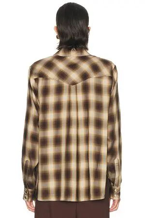 Ronny Kobo Tatie Shirt In Brown