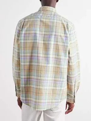Polo Ralph Lauren Logo-embroidered Checked Cotton-oxford Shirt