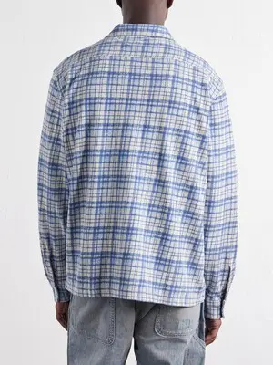 Ralph Lauren Checked Cotton And Linen-blend Shirt