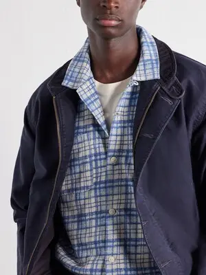 Ralph Lauren Checked Cotton And Linen-blend Shirt