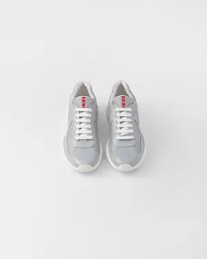 Prada America's Cup Sneakers Patent Leather And Technical Fabric