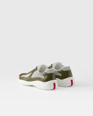 Prada America's Cup Sneakers Patent Leather And Technical Fabric