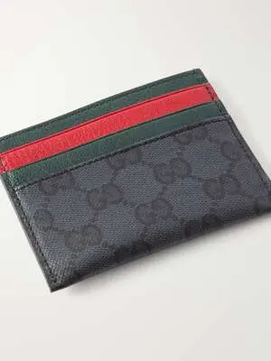 Gucci Gg-printed Coated Canvas Cardholder