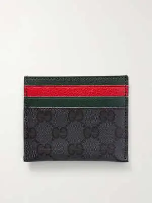 Gucci Gg-printed Coated Canvas Cardholder