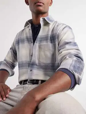 Portuguese Flannel Fonte Checked Cotton-flannel Shirt